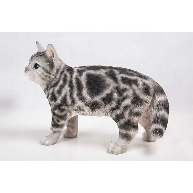 Hi-Line Gift Ltd. Standing American Shorthair Cat Statue & Reviews ...