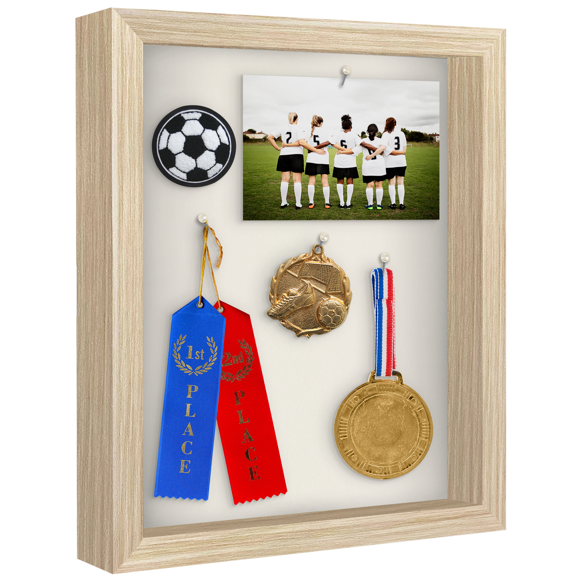 Gracie Oaks Delcastillo Shadow Box Frame 1.5 inches Deep Box Frame for ...