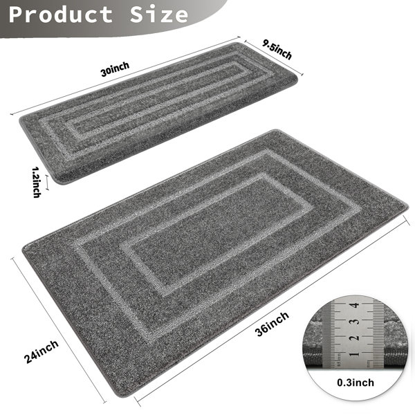 Latitude Run® Ravleen Stair Tread 14pcs With 1pcs Match Landing Mat ...