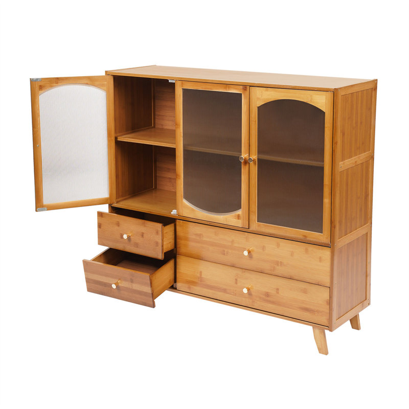 George Oliver 3-Door Kitchen Storage Cabinet | Wayfair