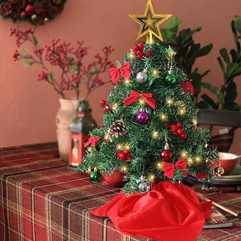 The Holiday Aisle® 24 Inch Mini Christmas Tree Set, Table Top ...