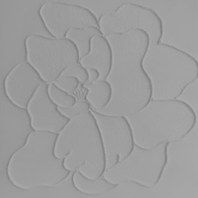 Plaster Textured 3D Wall Art Plaster 3D Flower on Canvas - 36X48 ...