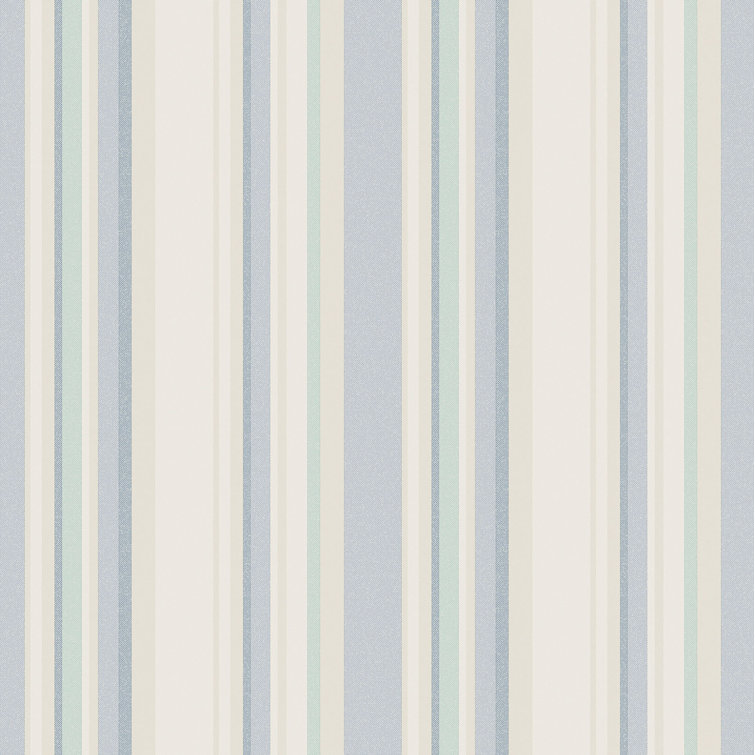 Galerie Wallcoverings Country Cottage Striped Roll | Wayfair