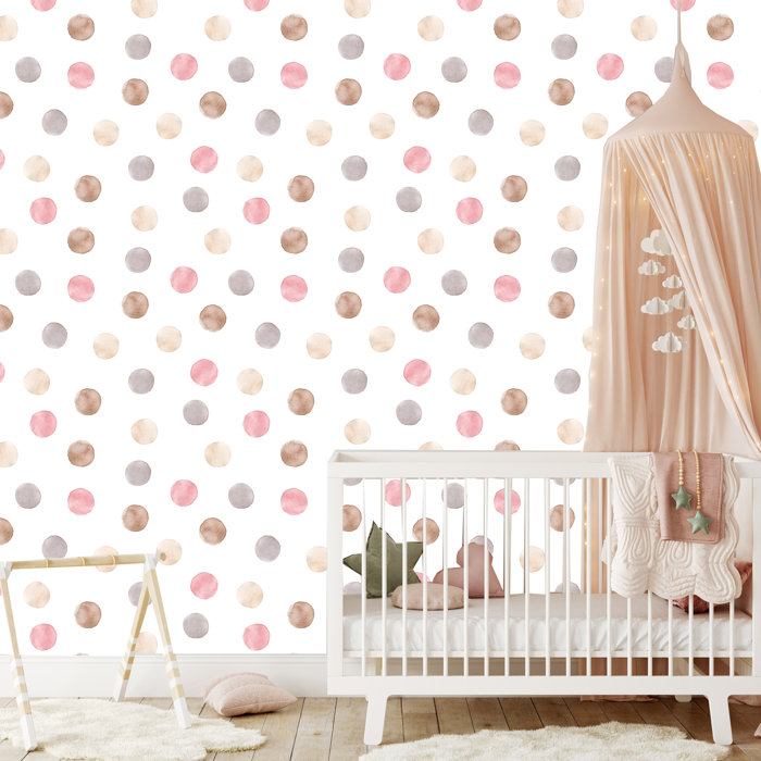 Latitude Run® Peel & Stick Polka Dots Roll | Wayfair