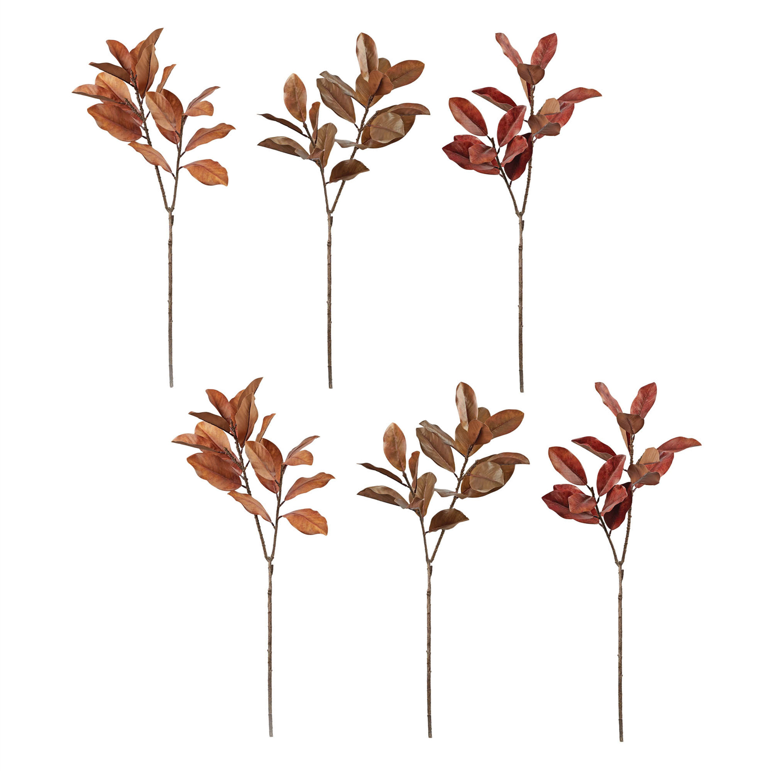 The Holiday Aisle® Fall Magnolia Leaf Spray | Birch Lane