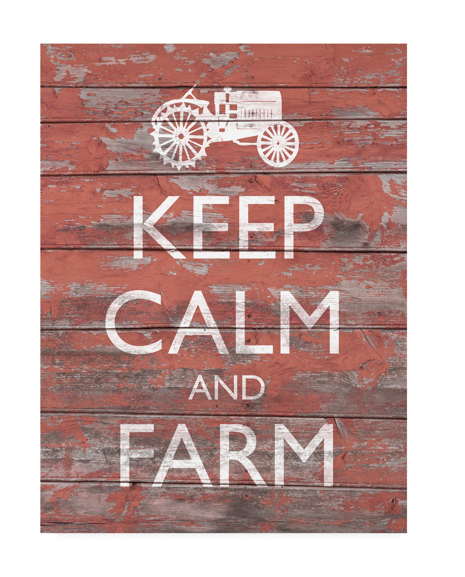 August Grove 'Keep Calm & Farm II' Textual Art on Wrapped Canvas ...