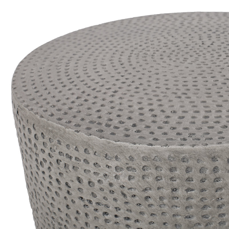 Mistana™ Eustis Stone/Concrete Side Table & Reviews | Wayfair
