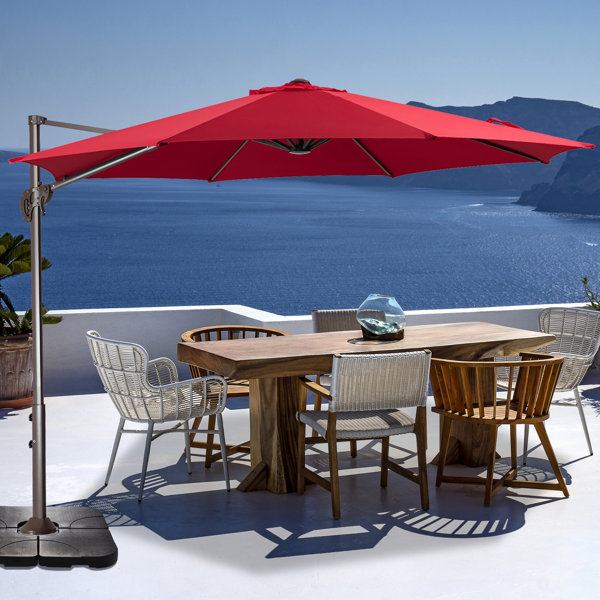 KINGYES 120'' Cantilever Umbrella & Reviews | Wayfair