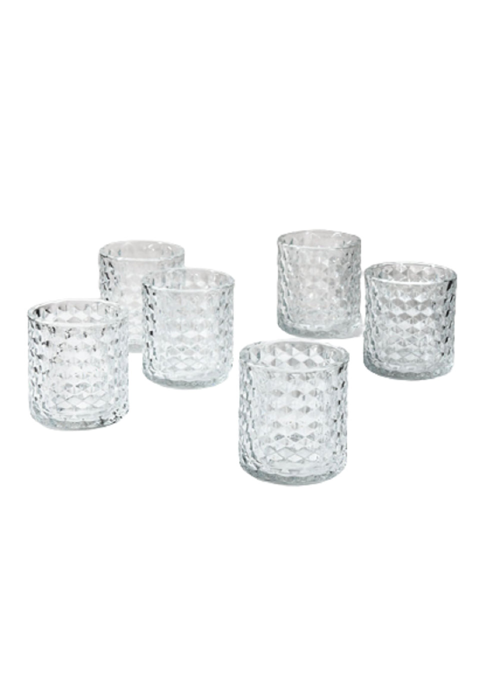 Mercer41 6 Piece Glass Tabletop Votive Holder Set | Wayfair