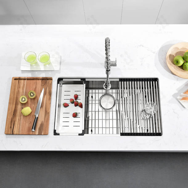 Attop 30'' L X 19'' W Single Bowl Stainless Steel Undermount Kitchen ...