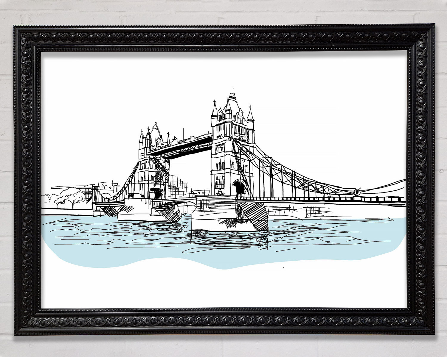 Rosalind Wheeler Tower Bridge Outline 3 - Print | Wayfair.co.uk