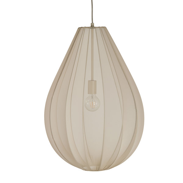 Hokku Designs Hanging Cocoon Fabric Pendant Lamp | Wayfair