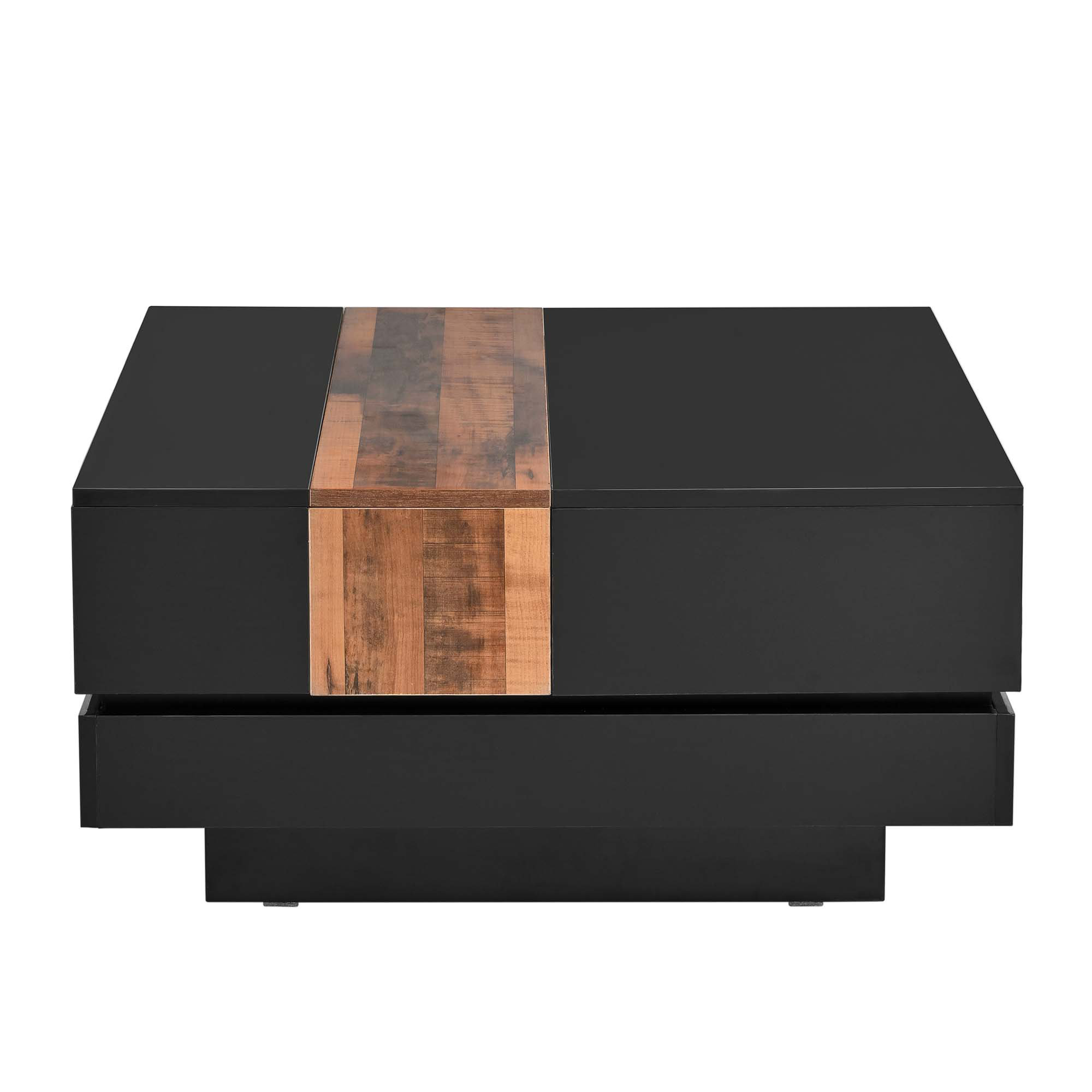 Latitude Run® Square Coffee Table With Sliding Tabletop, High Gloss ...