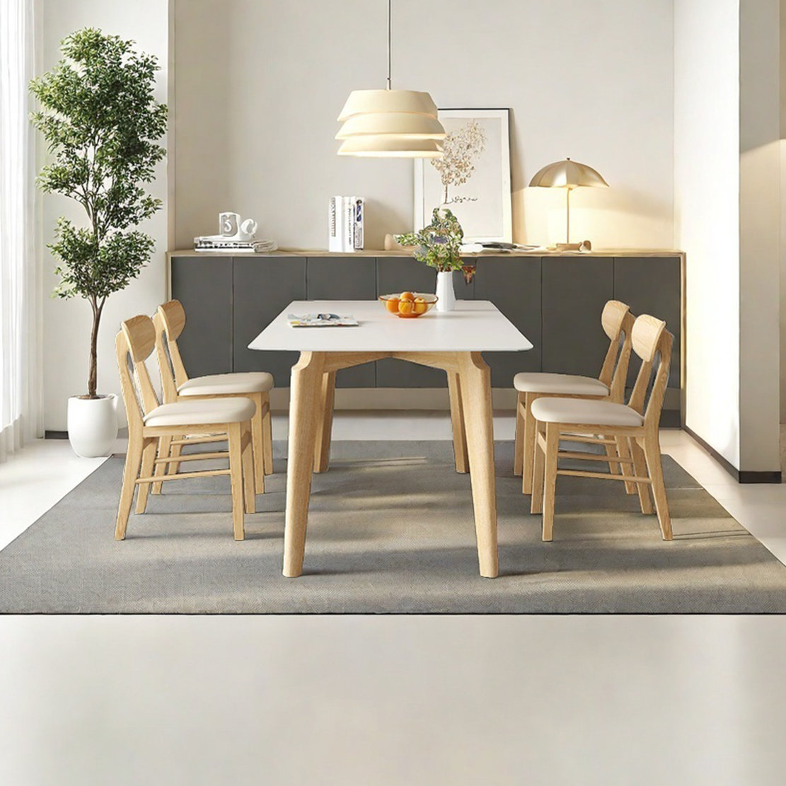 MRzenghong Ash Wood Slate Dining Table | Wayfair