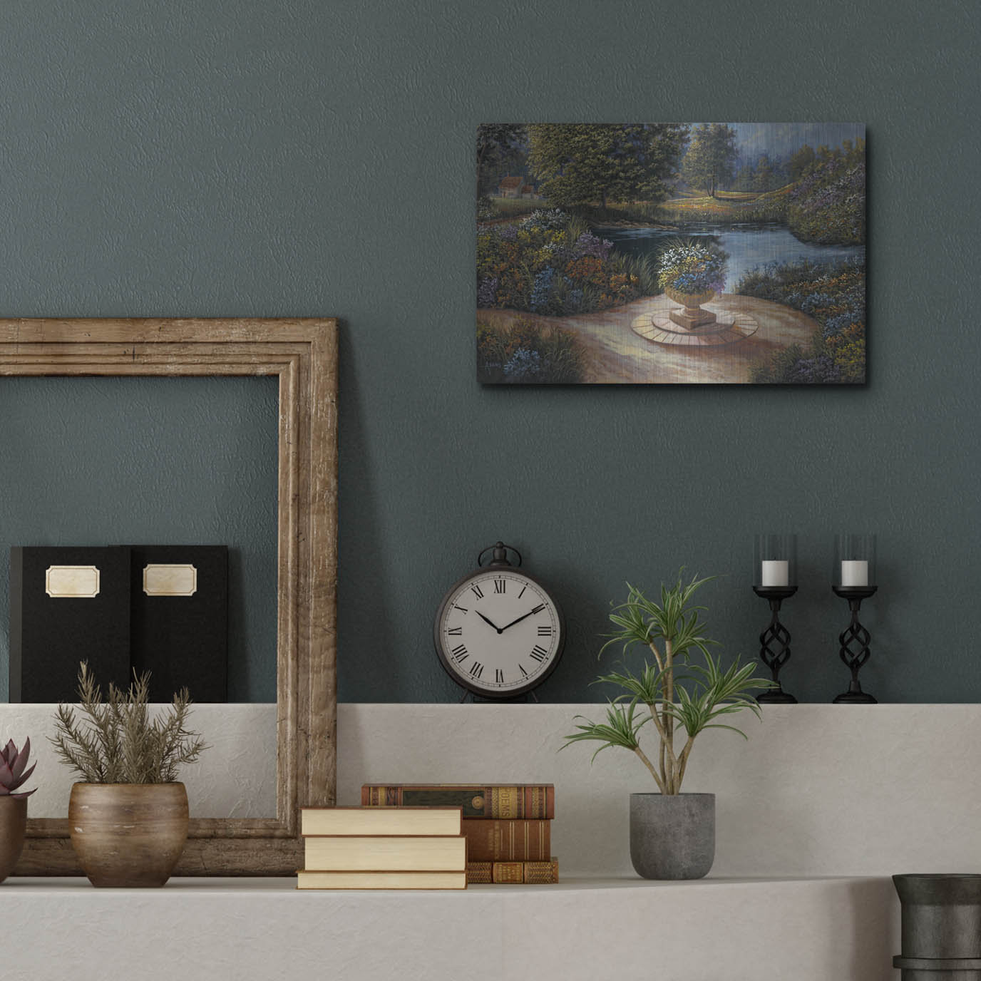 Fleur De Lis Living 'English Garden' by Gary Adams, Metal Wall Art ...