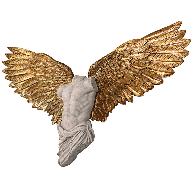 Design Toscano Take Flight Male Torso Angel Wall Décor | Wayfair