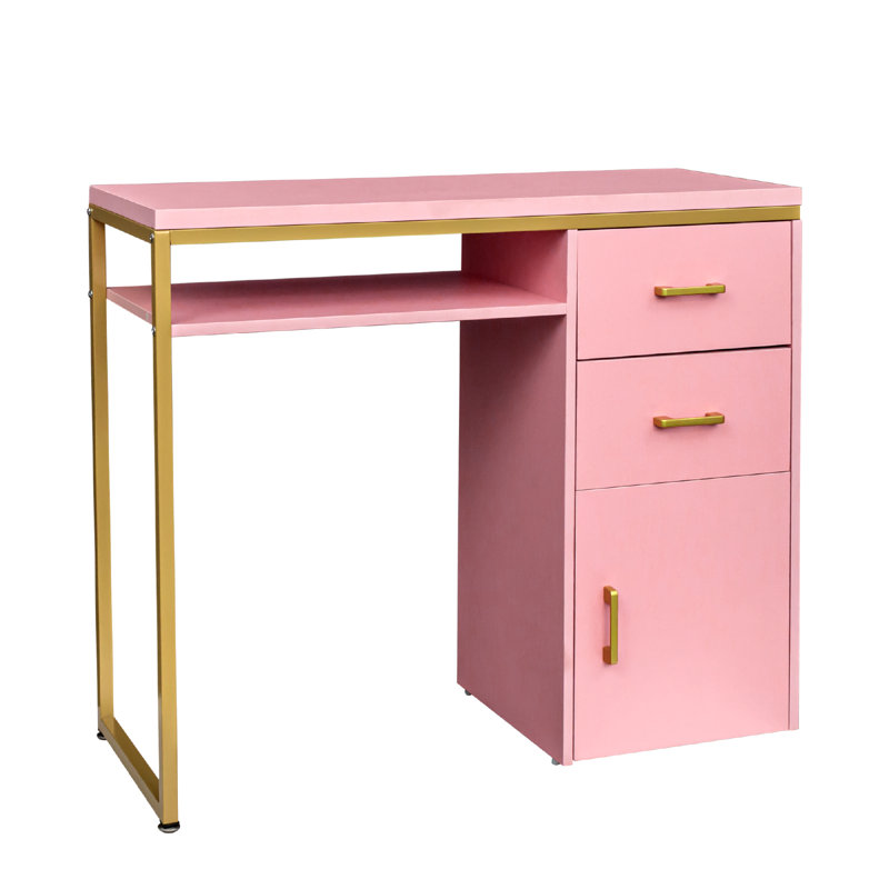 Mercer41 Computer Desk Pink & Reviews | Wayfair