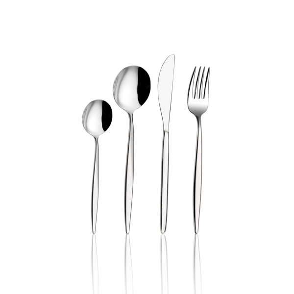 Brayden Studio Asya Collection 24-piece Cutlery Set (for 6 People ...
