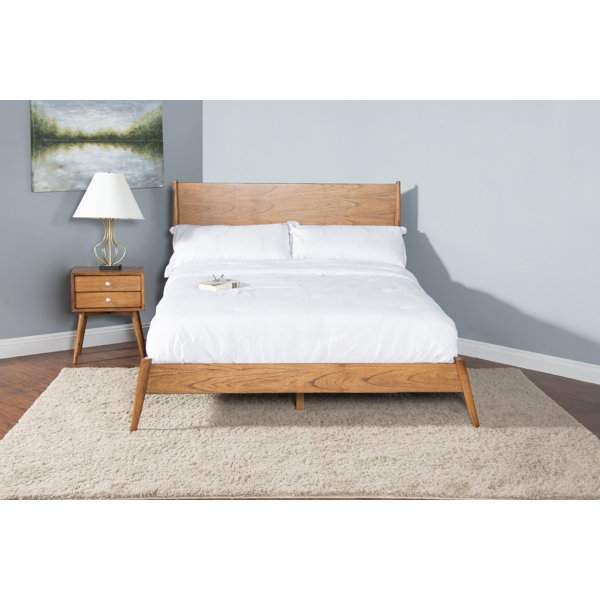 George Oliver Haddad Solid Wood Standard Bed & Reviews | Wayfair