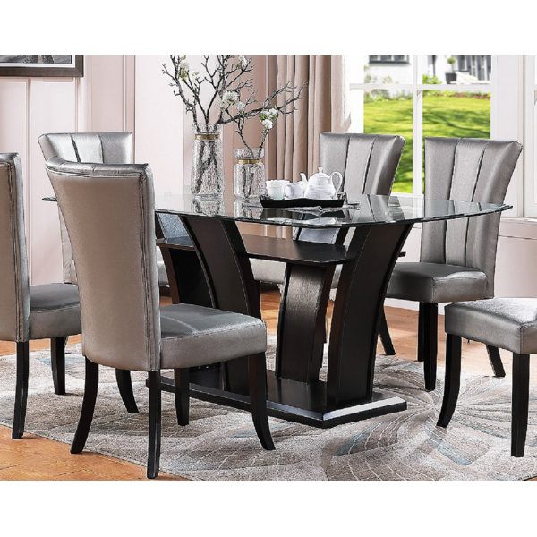 Glass Oval Kitchen & Dining Tables You'll Love | Wayfair