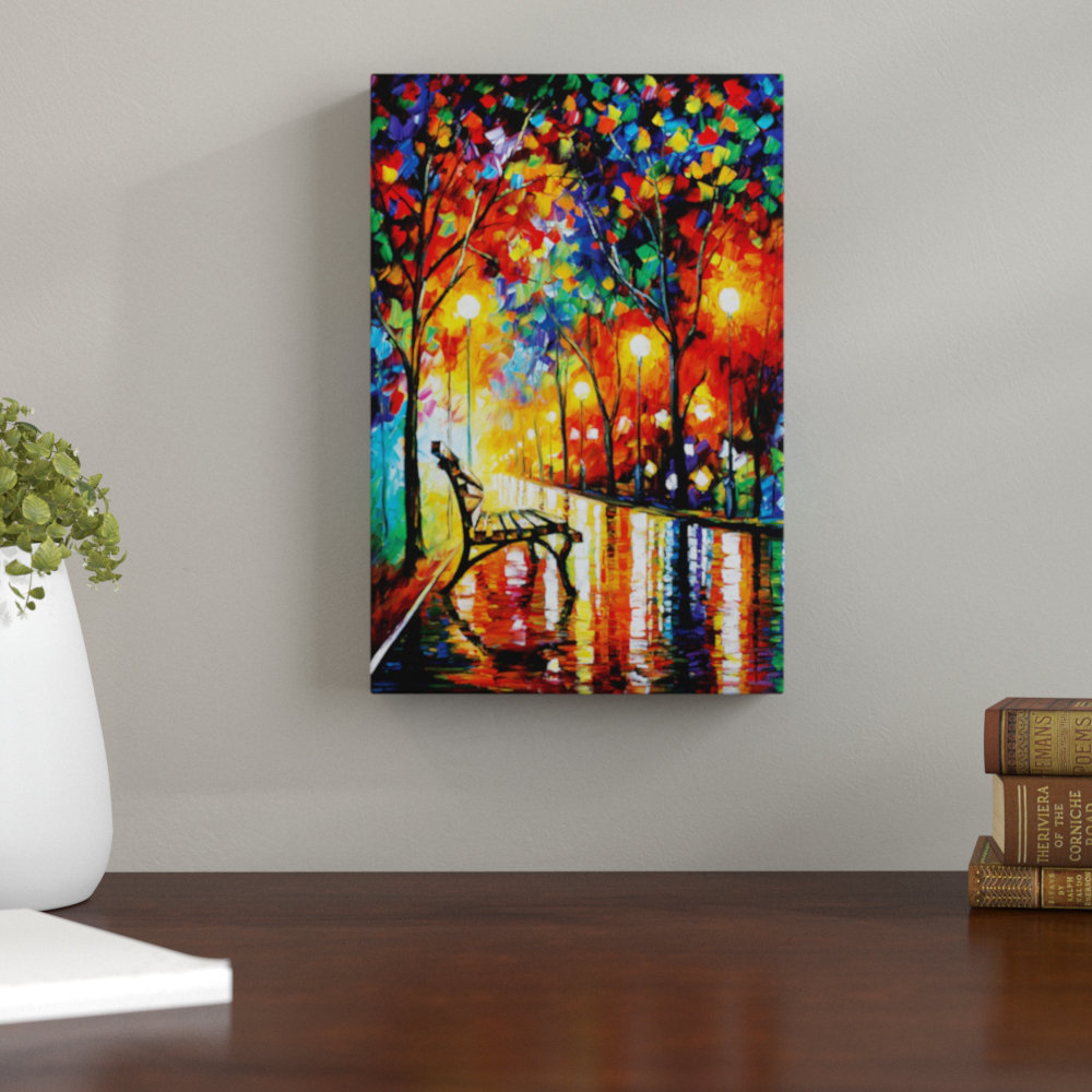 Ebern Designs 'The Loneliness of Autumn' - Wrapped Canvas Painting ...