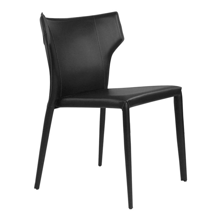 Corrigan Studio® Miesner Wingback Leather Dining Chair | Wayfair