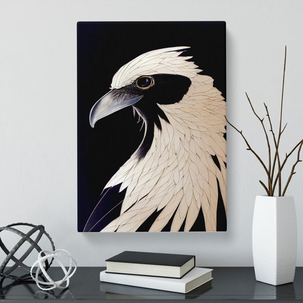Alpen Home Crow Bird Portrait - Wrapped Canvas Print | Wayfair.co.uk