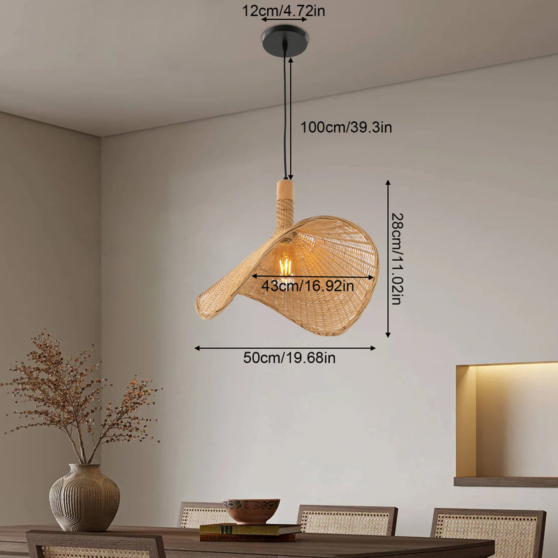 Bay Isle Home™ Oscar - Light Matte Black Unique/Statement Pendant | Wayfair