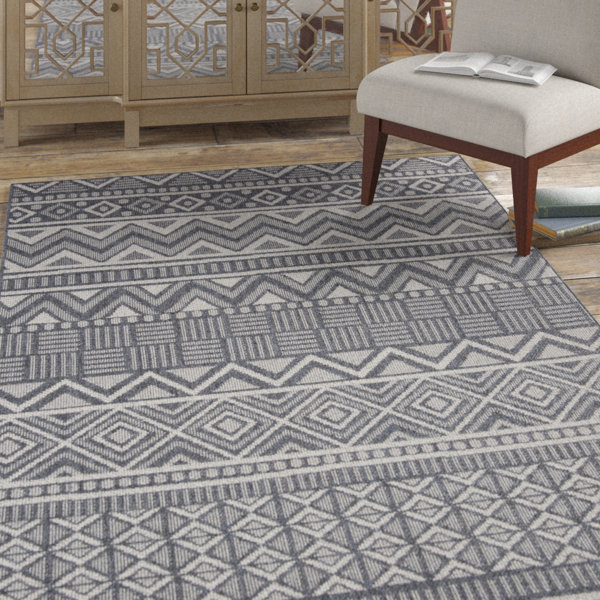 Dakota Fields Carey Performance Machine Washable Geometric Rug | Wayfair