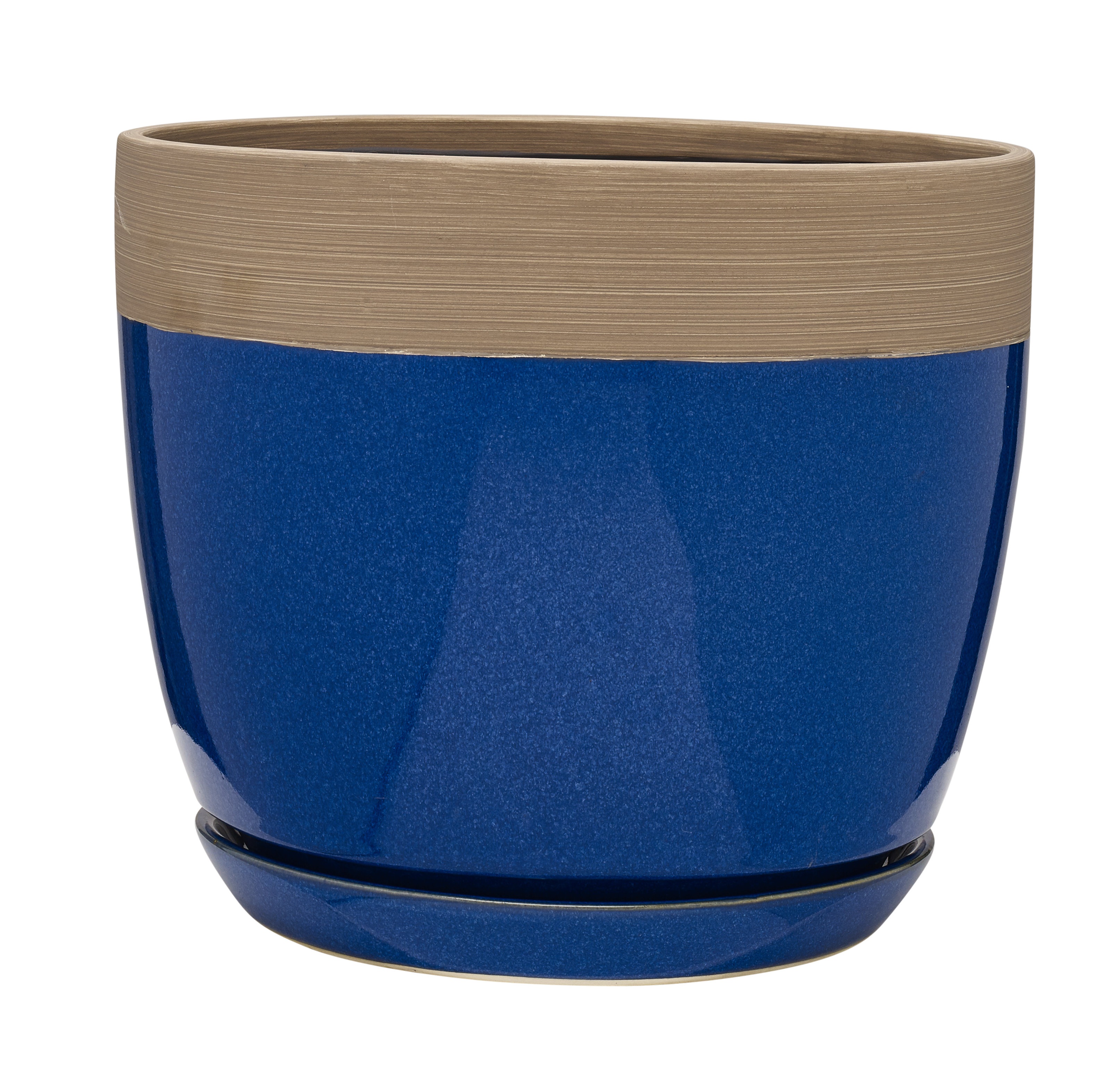 Southern Patio® Ana Ceramic Pot Planter with Saucer | Wayfair