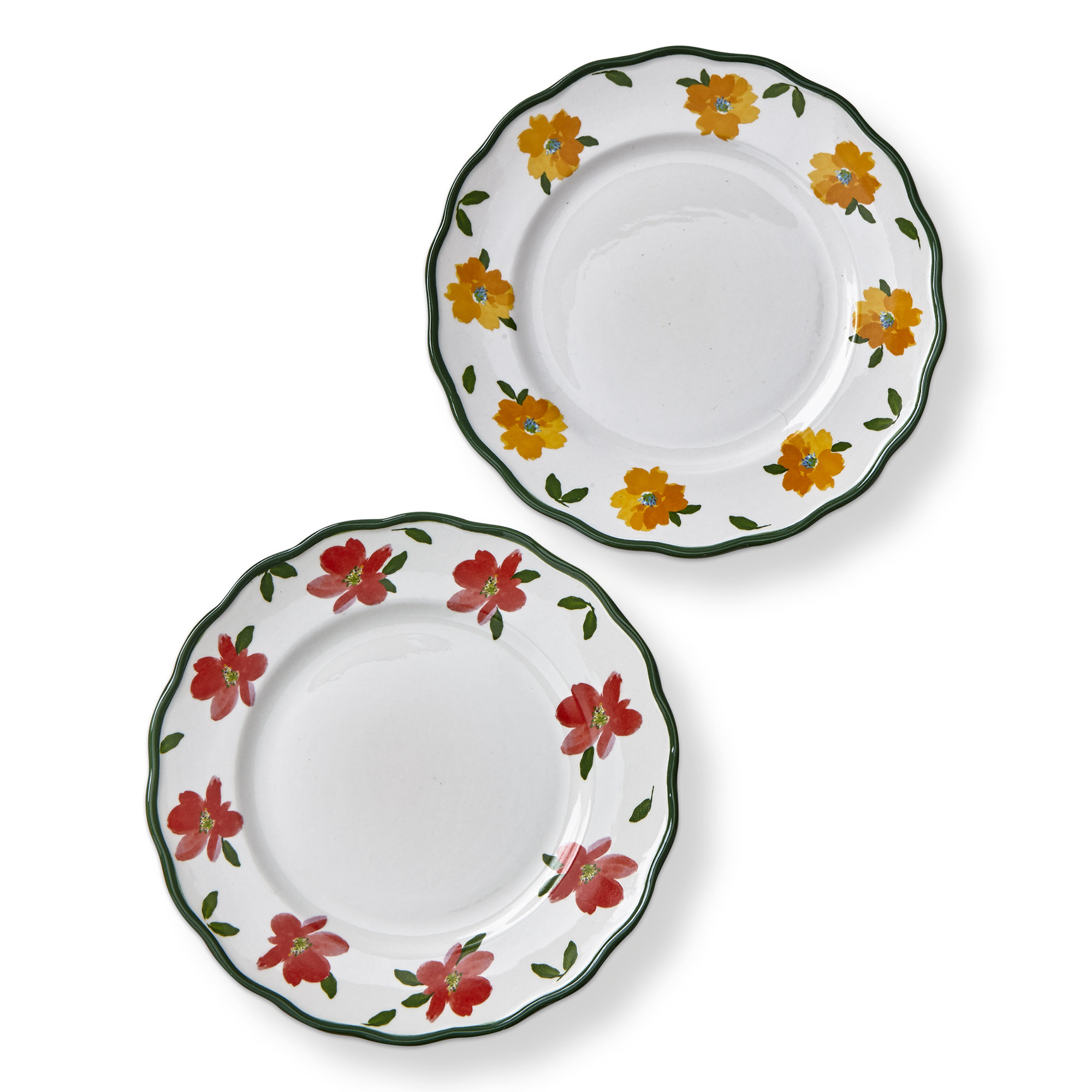 The Holiday Aisle® Springtime Floral App Plates Multi | Wayfair
