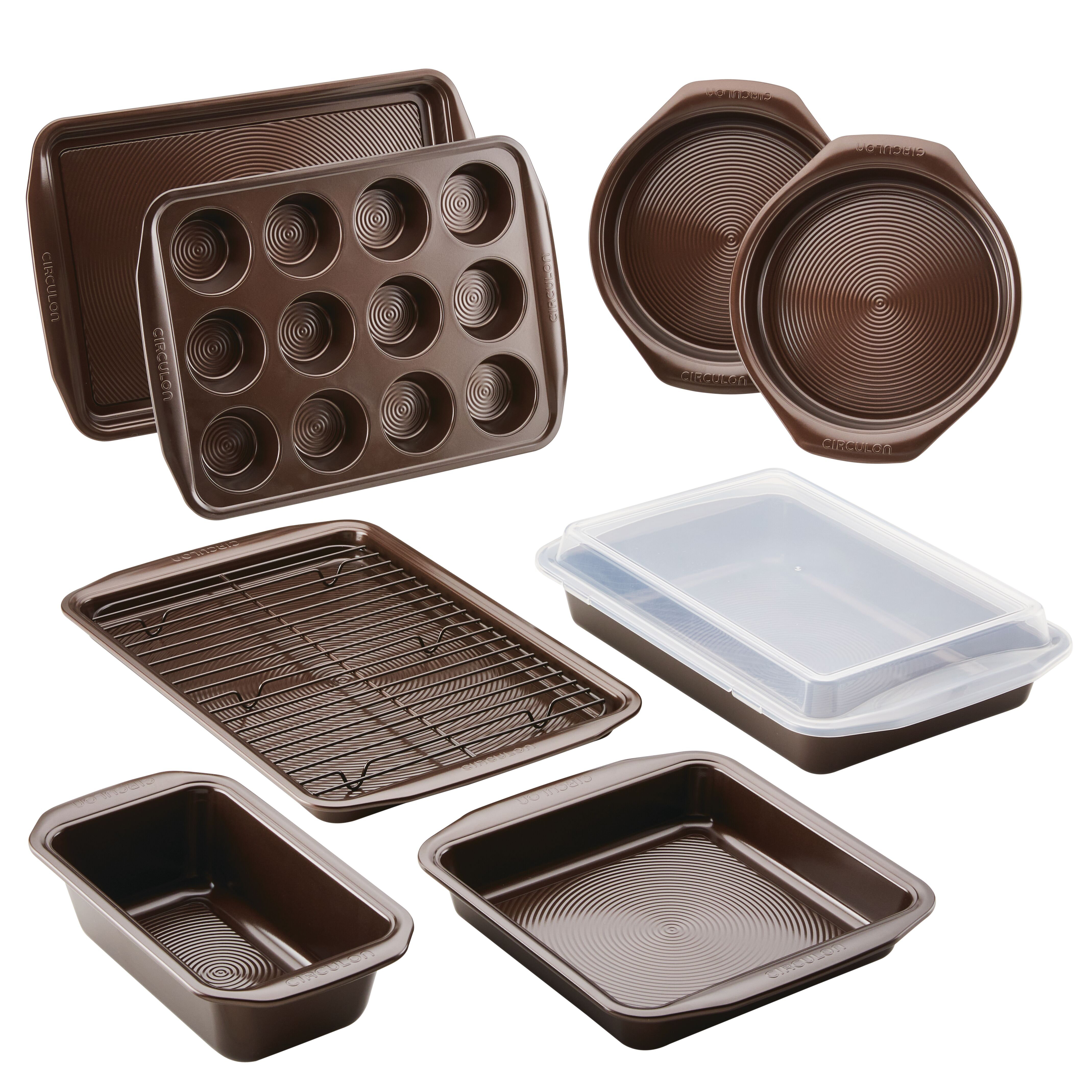 Circulon Bakeware Nonstick Bakeware Set / Baking Pans, 10 Piece ...