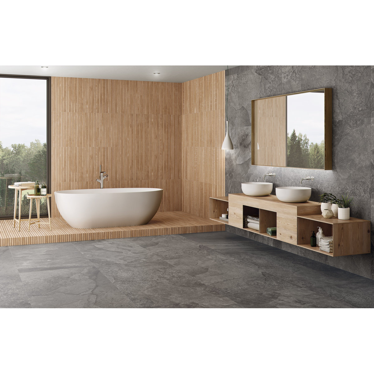 Mirrella 24" x 47" Porcelain Floor & Wall Tile & Reviews | Perigold