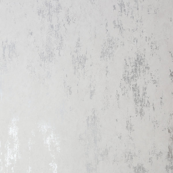 Sublime Fresco White/Silver Distressed Texture Wallpaper | Wayfair.co.uk
