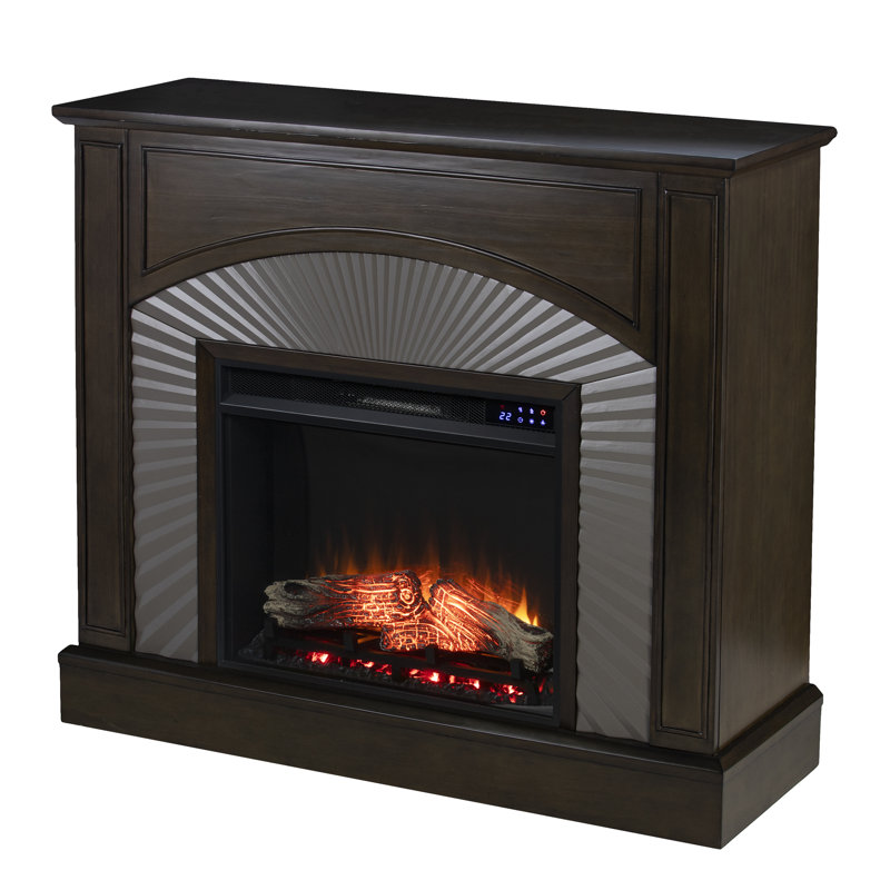 Red Barrel Studio® Freestanding Touch Screen Electric Fireplace | Wayfair