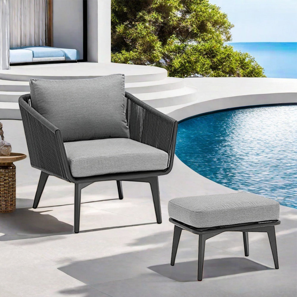 A Zoetic Home Comfortable soft patio lounge chair | Wayfair