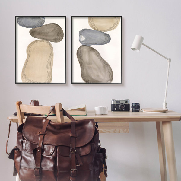 Stupell Industries " Contemporary Oblong Shapes Arrangement " by Laura ...