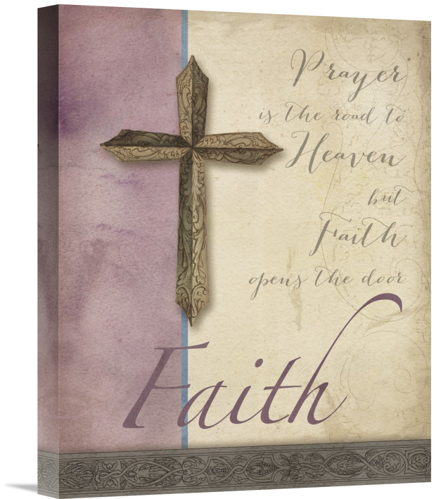 East Urban Home 'Words for Worship Faith by Elyse DeNeige - Textual Art ...