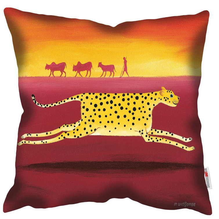 We Love Cushions Cheetah - Martin Wiscombe - Art Print Cushion ...