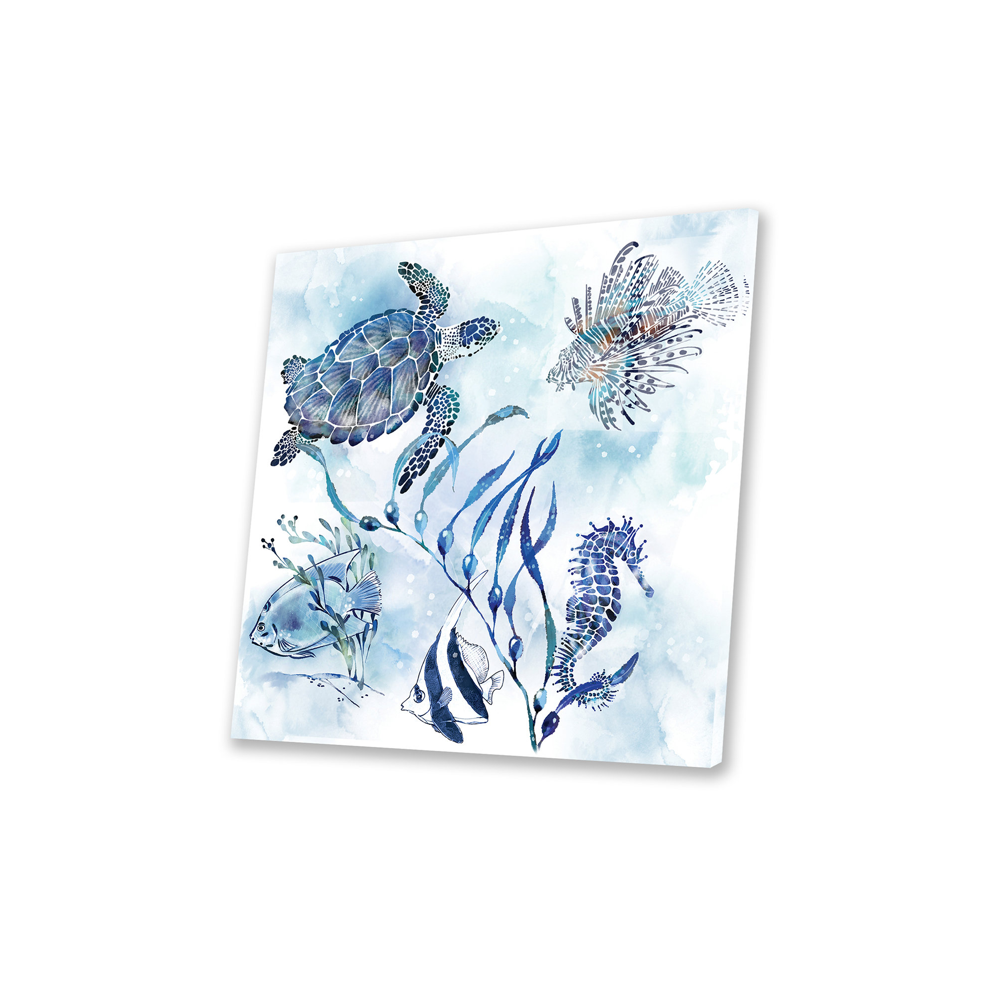 Bay Isle Home™ Sun Down On Glass by Thomas Little Painting | Wayfair