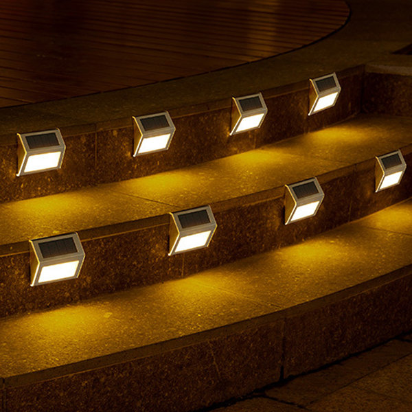 Aptoco Stainless Steel Low Voltage Solar Powered Integrated LED Metal ...