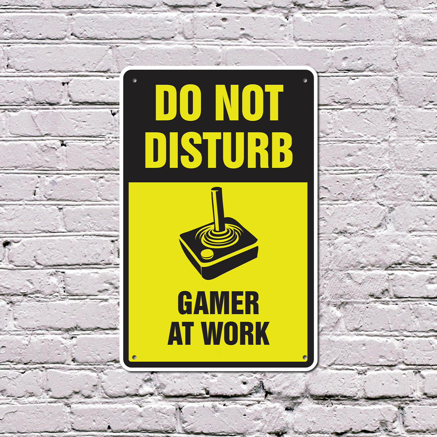 SignMission Do Not Disturb Gamer at Work 10 Inch x 14 Inch Plastic Sign ...