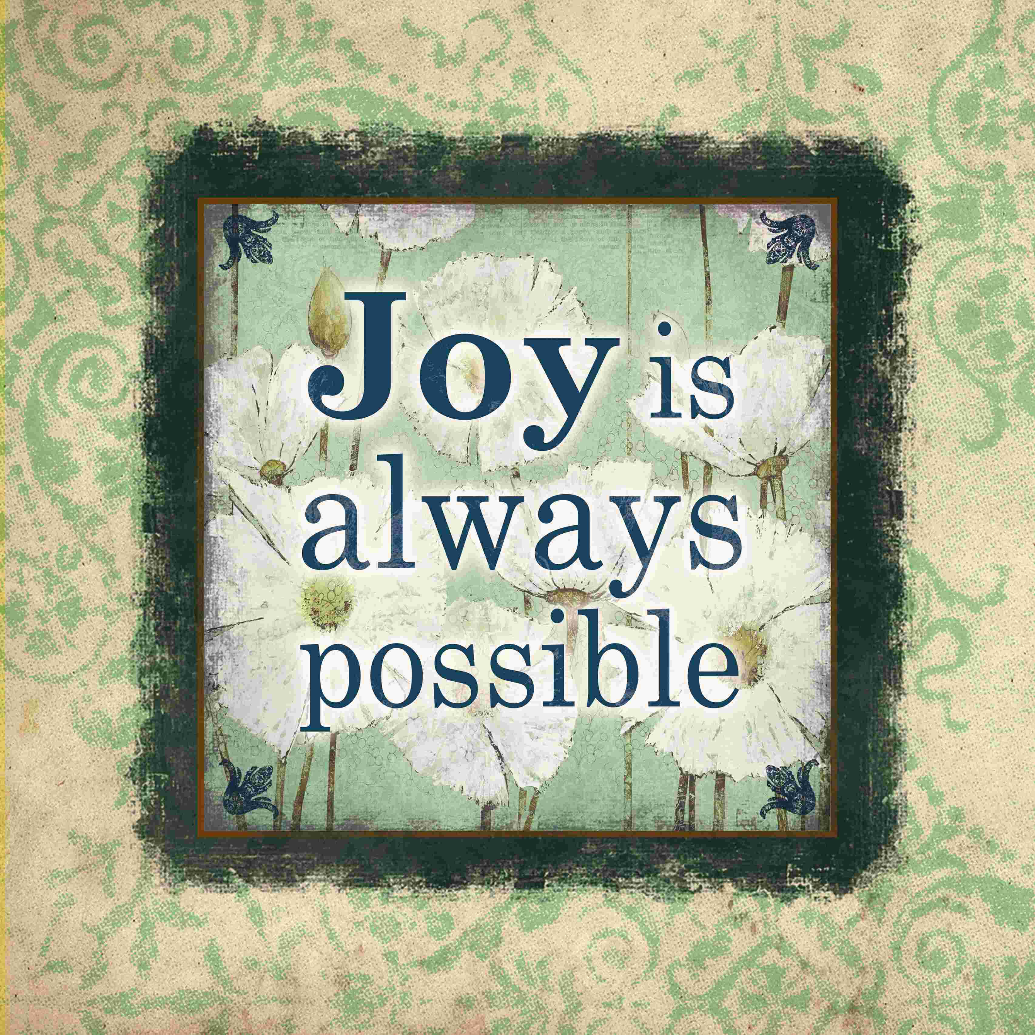 Trinx Joy Possible - Wrapped Canvas Textual Art | Wayfair