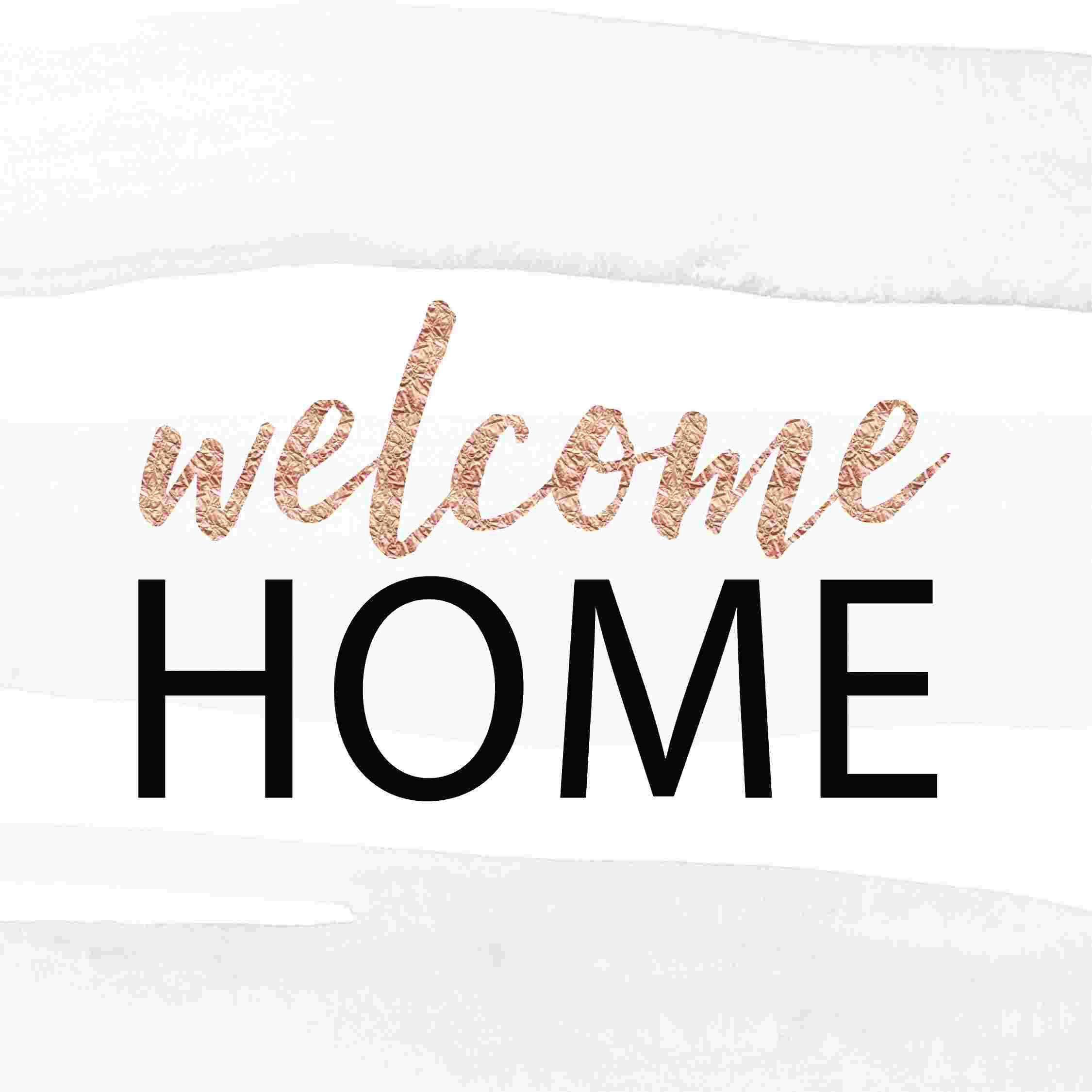 Gracie Oaks Welcome Home Watercolor Stripes - Wayfair Canada