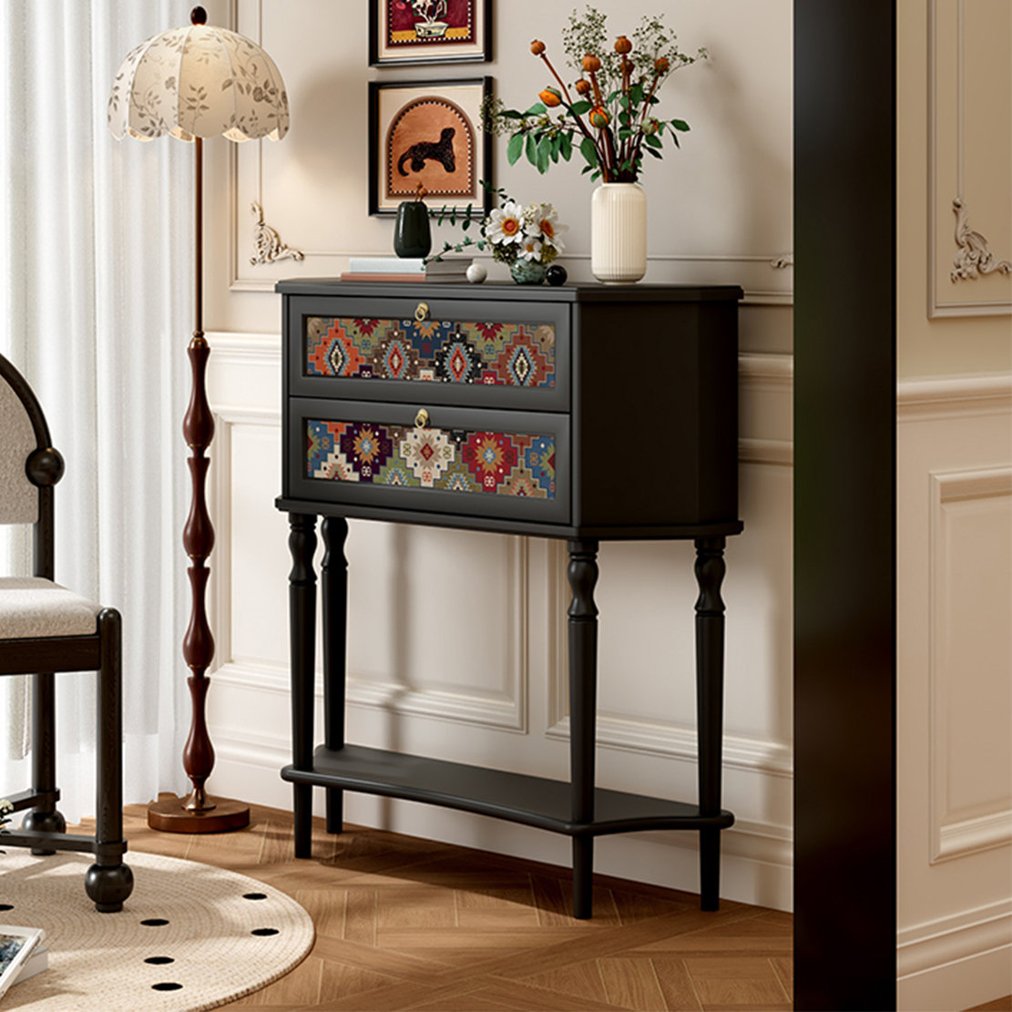 interanest Retro Elegant Art Console Table | Wayfair