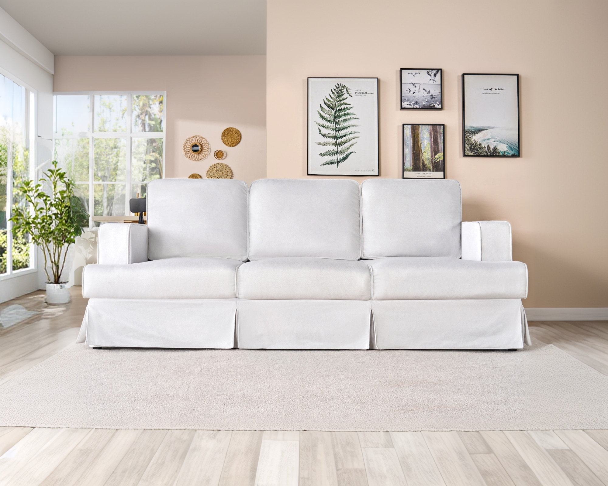 Wade Logan® Cesario 89'' Square Arms Sofa & Reviews | Wayfair