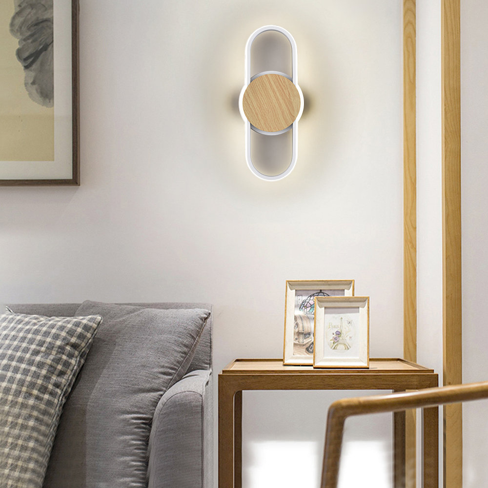 Wrought Studio™ Modern LED Wall Sconce 17W 4000K Natural Light | Wayfair