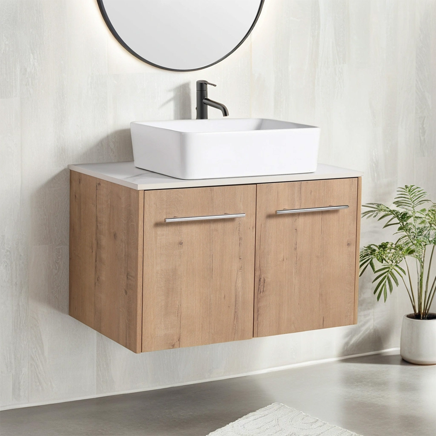 Ebern Designs Perpich 29.53'' Single Bathroom Vanity with Sintered ...
