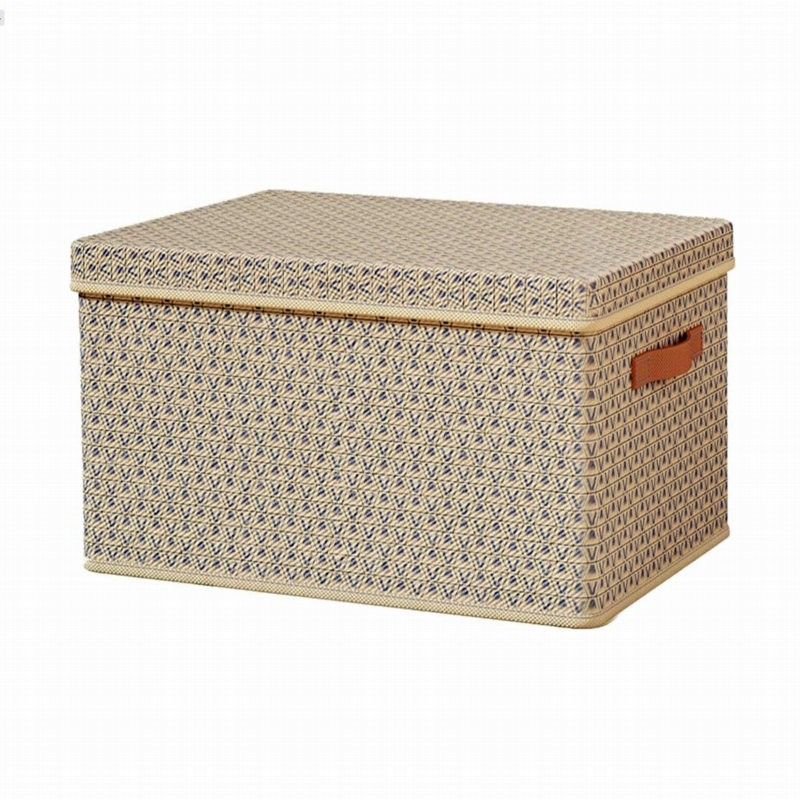 Latitude Run® Stackable Fabric Cube Storage Bins With Lids | Wayfair