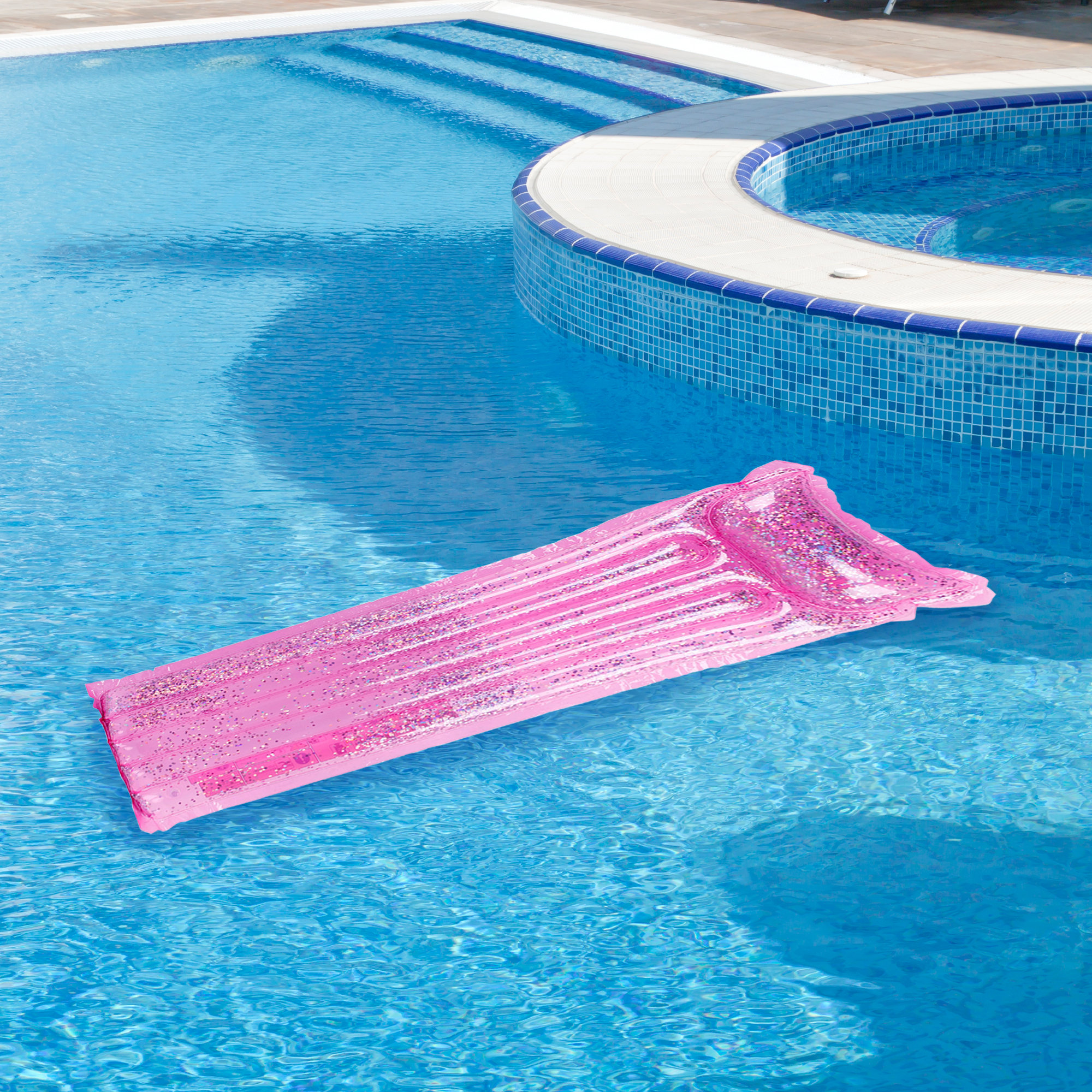 Northlight Seasonal Inflatable Glitter Swimming Pool Lounge - 67 ...